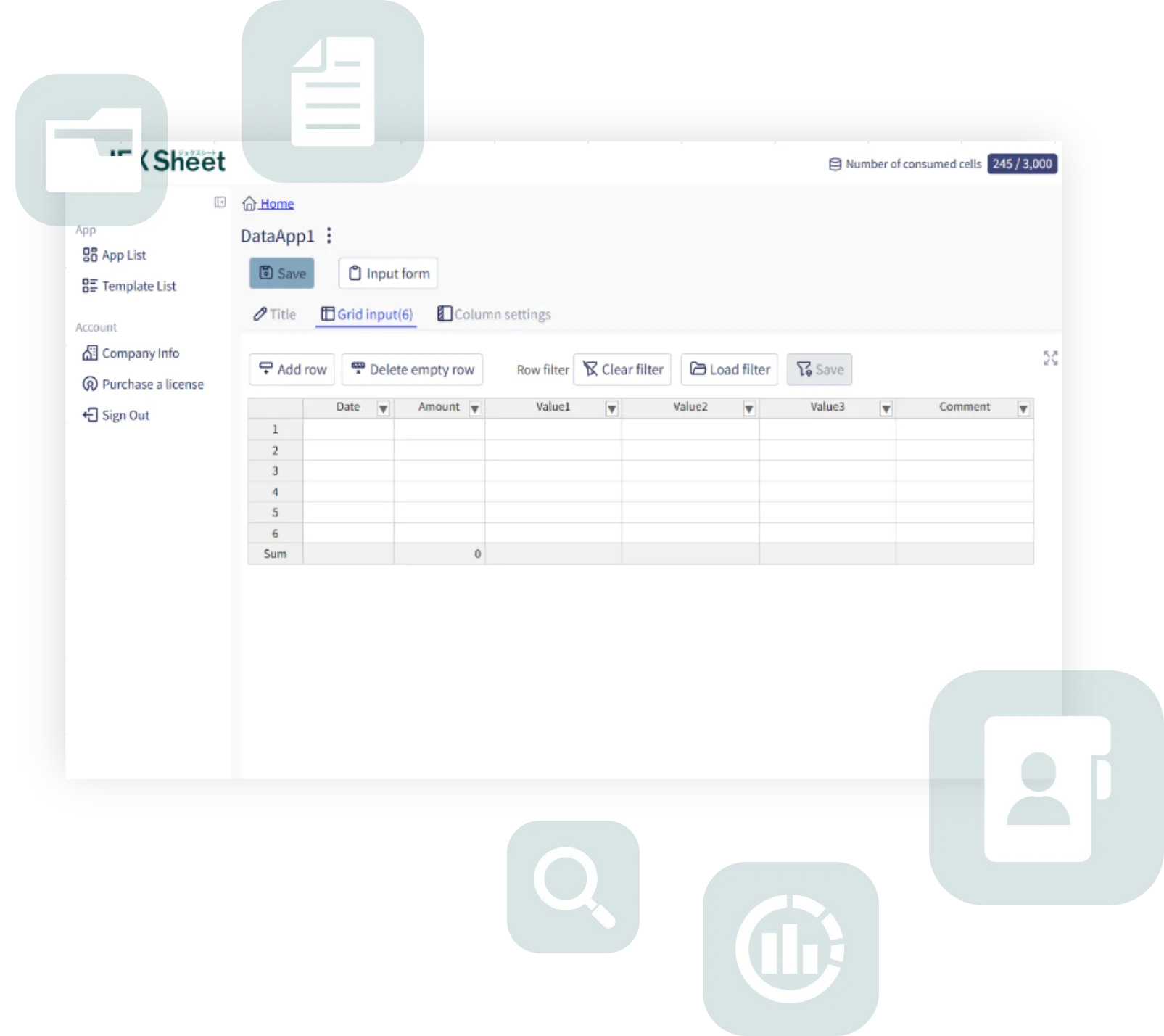 JEXSheet | Free Relational Spreadsheets